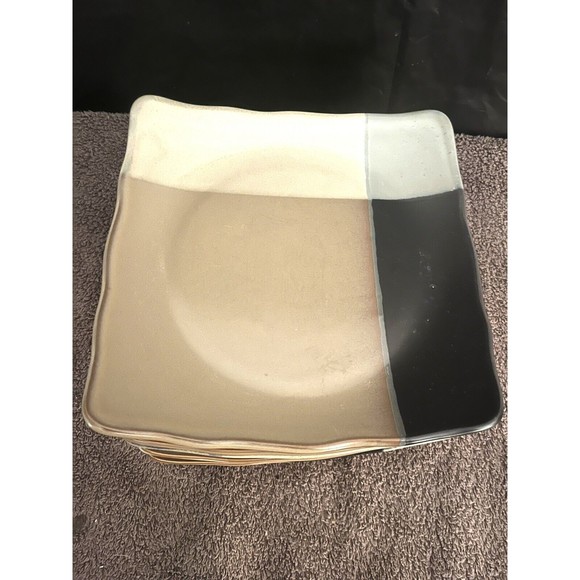 Sango | Dining | Set Of 6 Sango Gold Dust Black 8 Salad Plates 522 ...